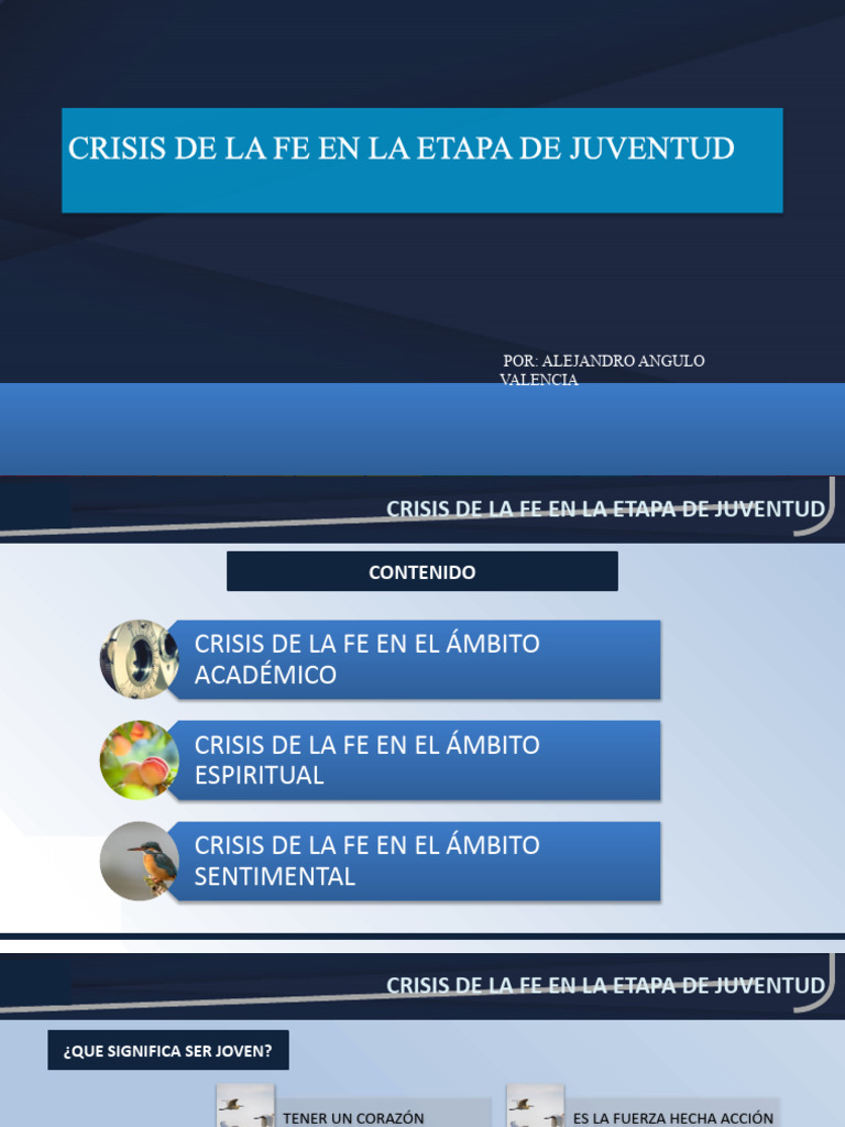 Presentacion Jovenes | PDF | Creencia y doctrina cristiana | Creencia religiosa y doctrina