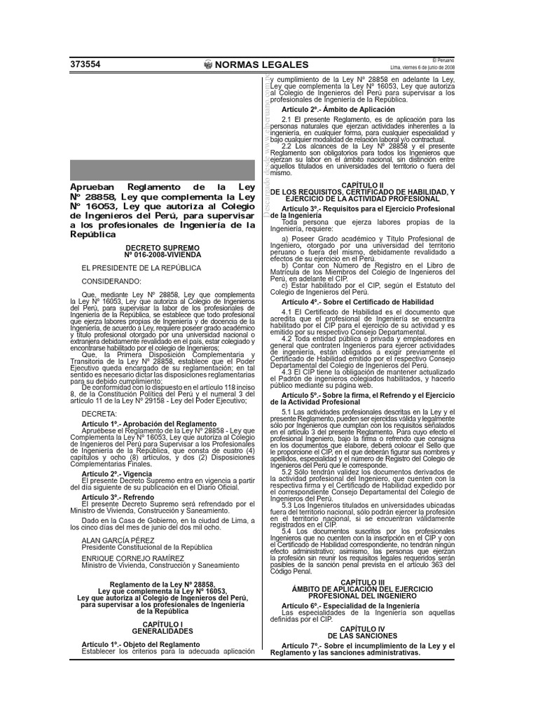 Ley 28858 Complementaria | PDF | Multa (pena) | Regulación