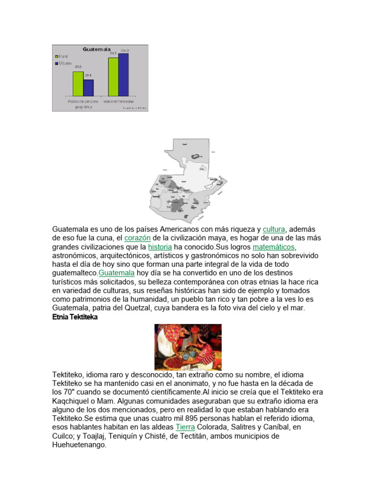 Etnias | PDF | Guatemala | Pueblos indígenas de América Central
