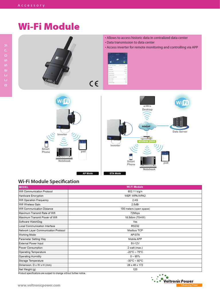 Wifi Module DS | PDF | Wi Fi | Digital Technology