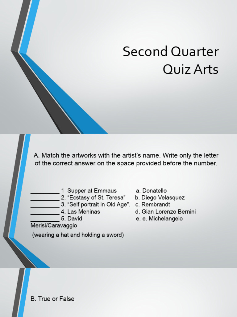 Quiz Arts | PDF