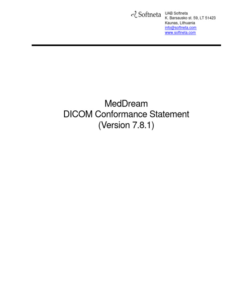 MedDream DICOM Viewer DICOM Conformance Statement | PDF | World Wide ...