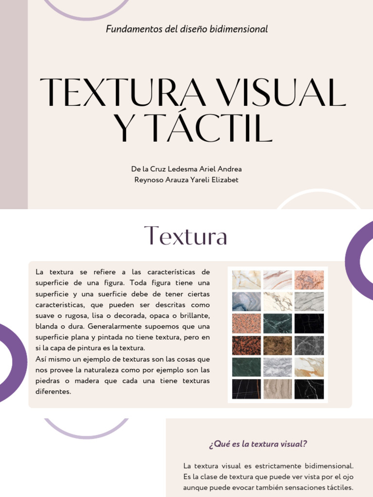 Textura Visual y Táctil en Diseño | PDF | Papel | Pinturas