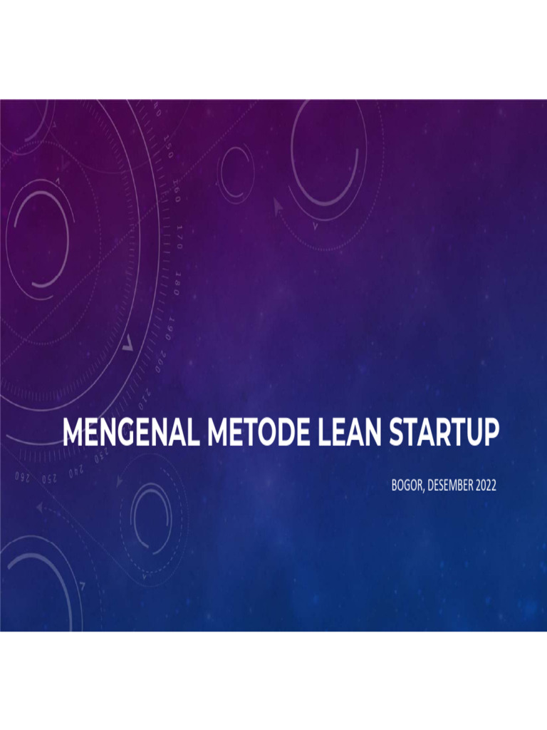 3. Mengenal Metode Lean Startup | PDF