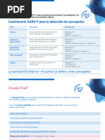 Escala SARC-F para Sarcopenia | PDF | Gerontología | Desordenes metabólicos