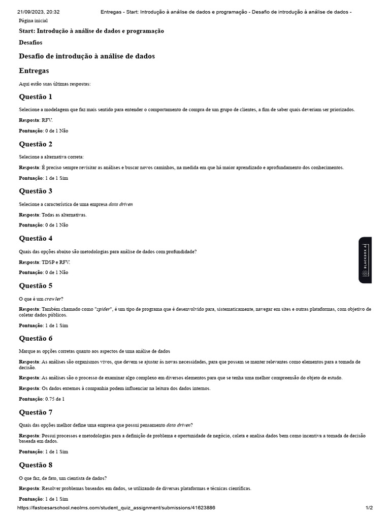 Desafio Análise de Dados 1 | PDF | Análise de dados | Science