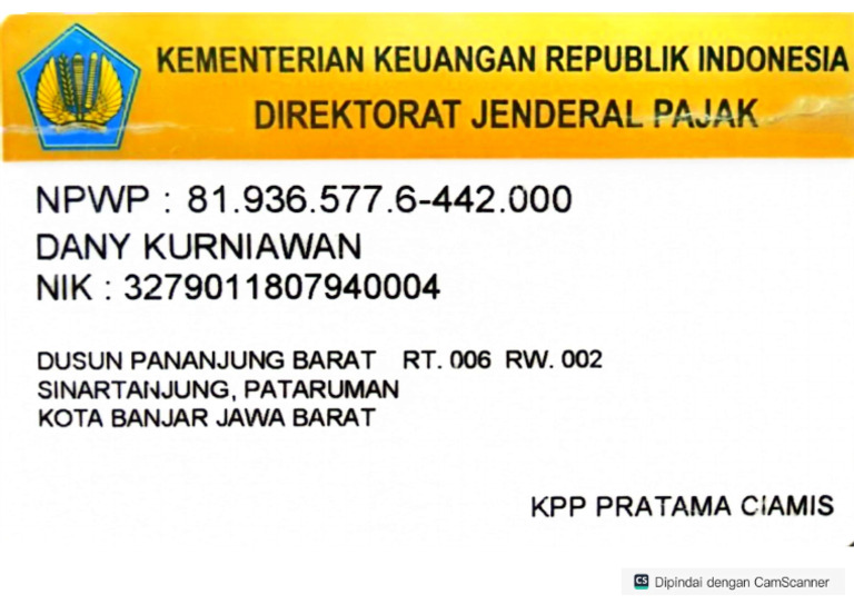 NPWP | PDF