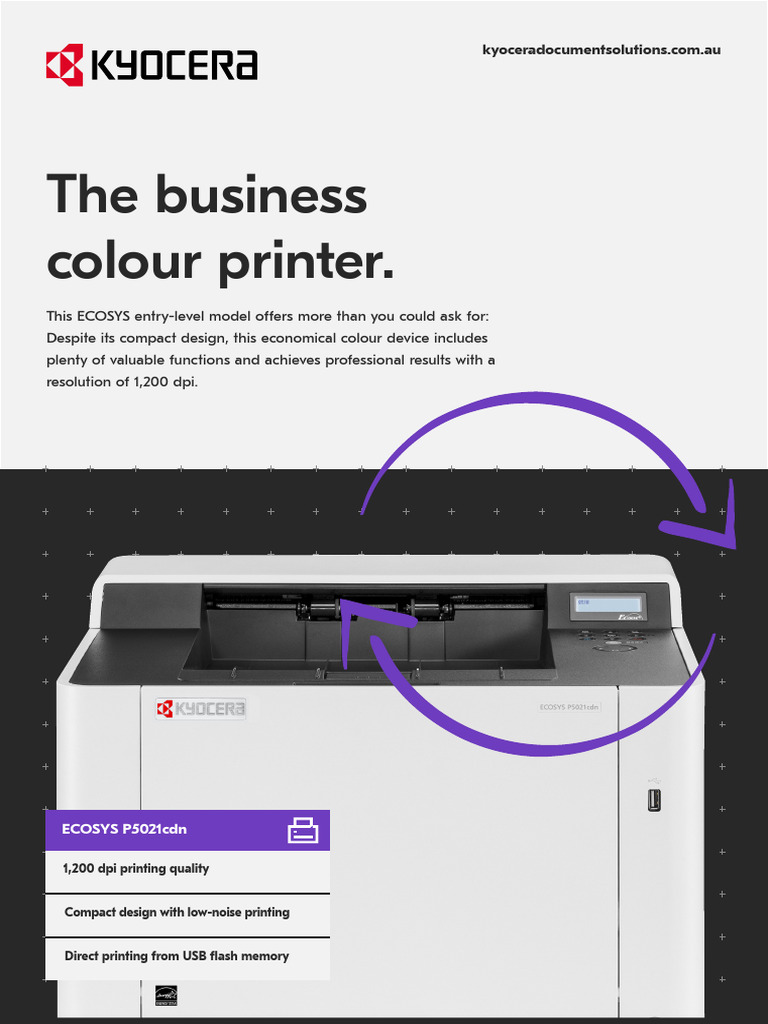 ECOSYS P5021cdn Datasheet 2021 | PDF | Printer (Computing) | Operating ...