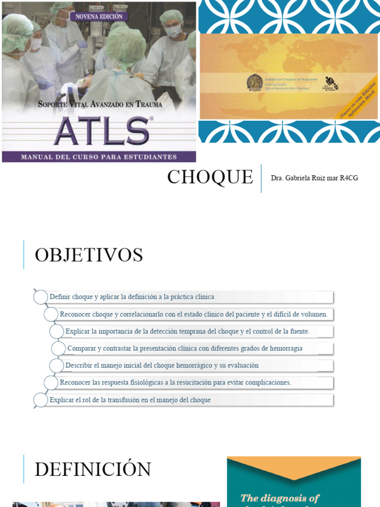 Choque ATLS | PDF | Choque (circulatorio) | Fisiología