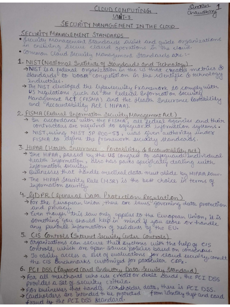 Cloud Computing (Unit-3) | PDF