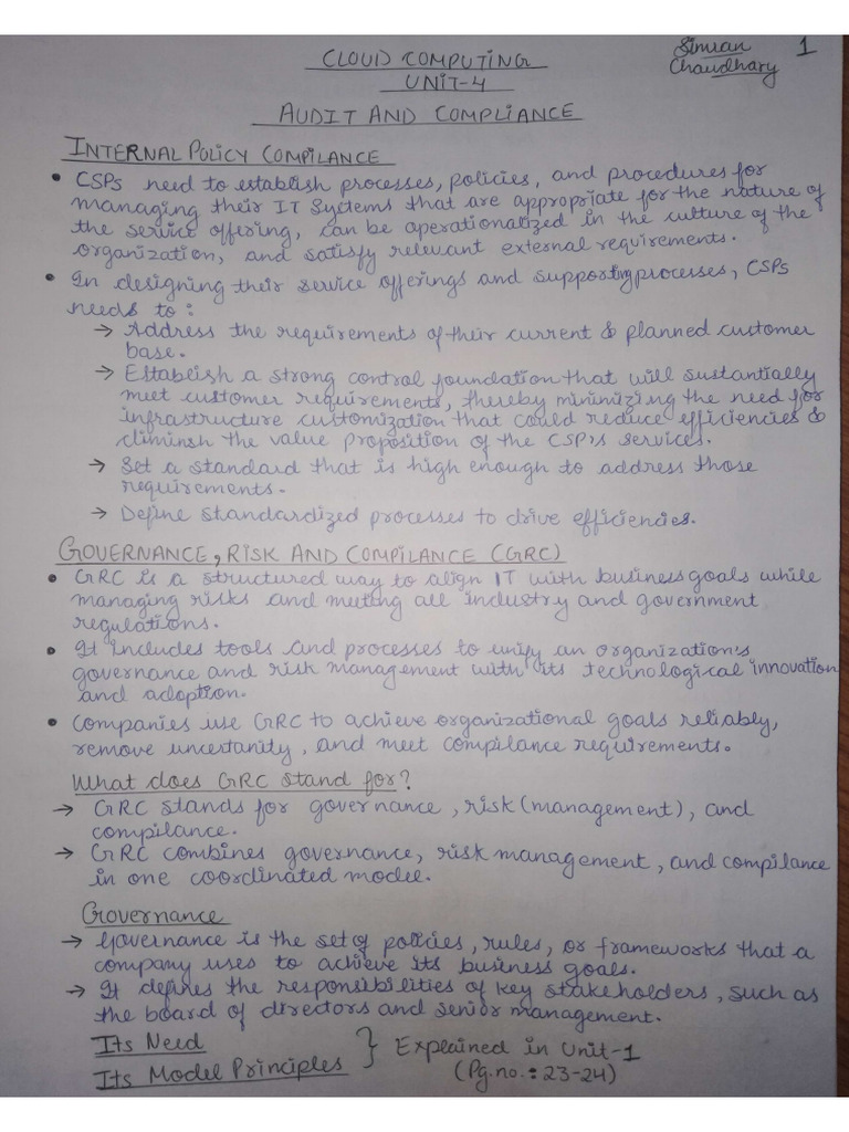 Cloud Computing (Unit-4) | PDF