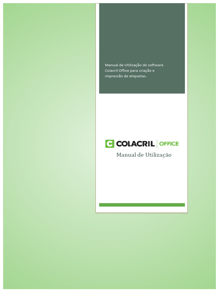 Manual do Colacril Office para Etiquetas | PDF | Microsoft Excel ...