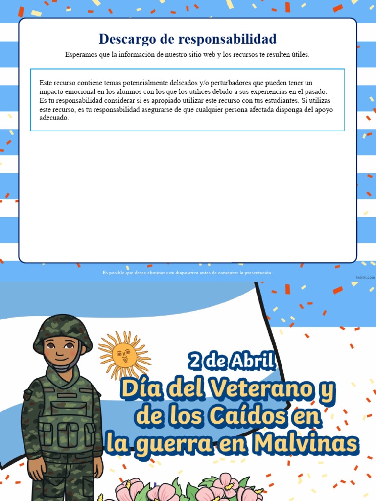 Día del Veterano y Caídos Malvinas | PDF | Islas Malvinas