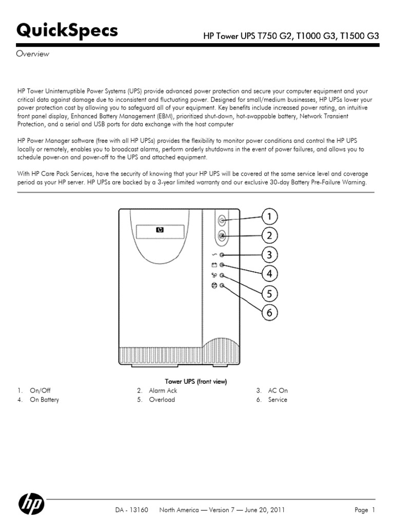 HP Tower UPS: Power Protection Solutions | PDF | Computer Network ...