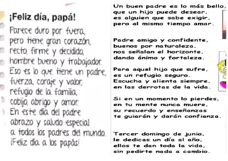 Poesías para Papa | PDF