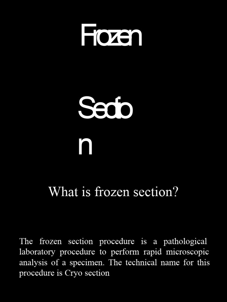Frozen Sectioning | PDF | Pathology | Neoplasms