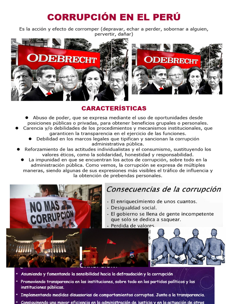 Tipos de corrupción en Perú | PDF | Corrupción política | Mala conducta