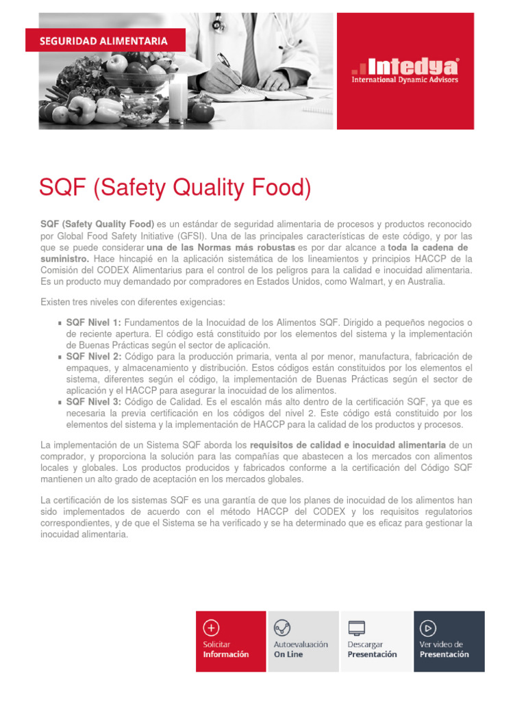 SQF Norma | PDF | Análisis de Riesgo y Puntos Críticos de Control | Seguridad alimenticia