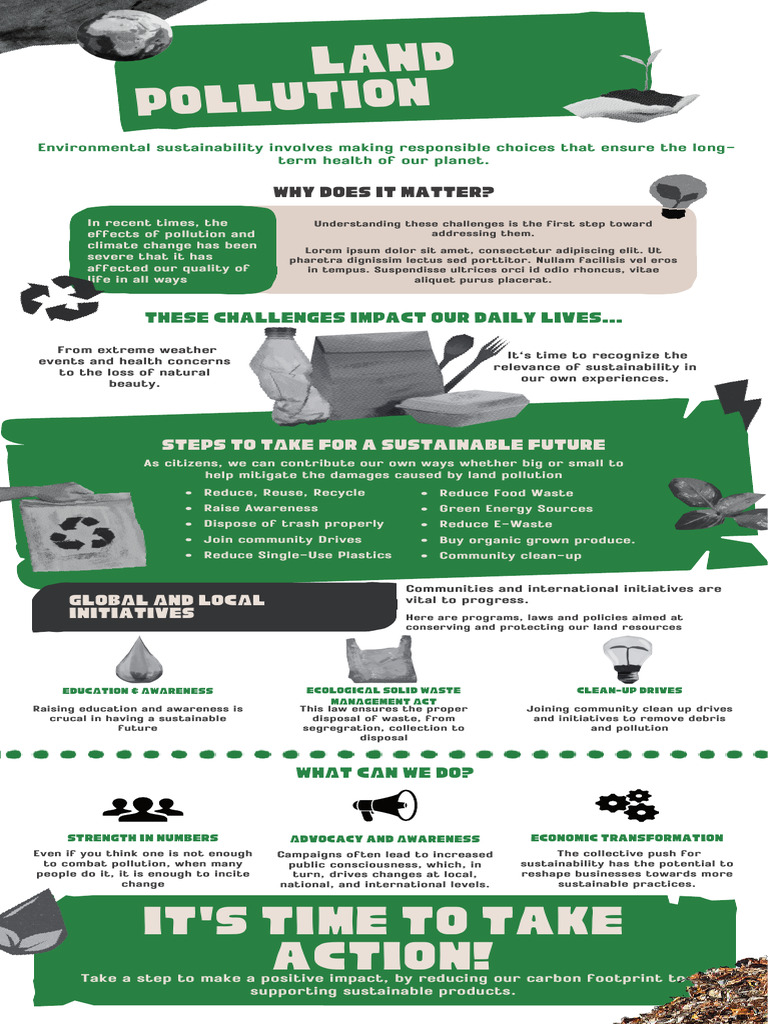 Environmental sustainability infographic | PDF | Sustainability | Waste