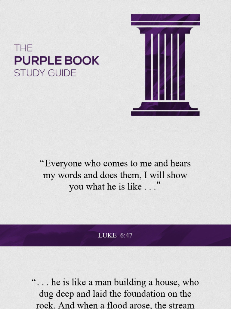 The Purple Book Study Guide WIDE | PDF | Jesus | Baptism