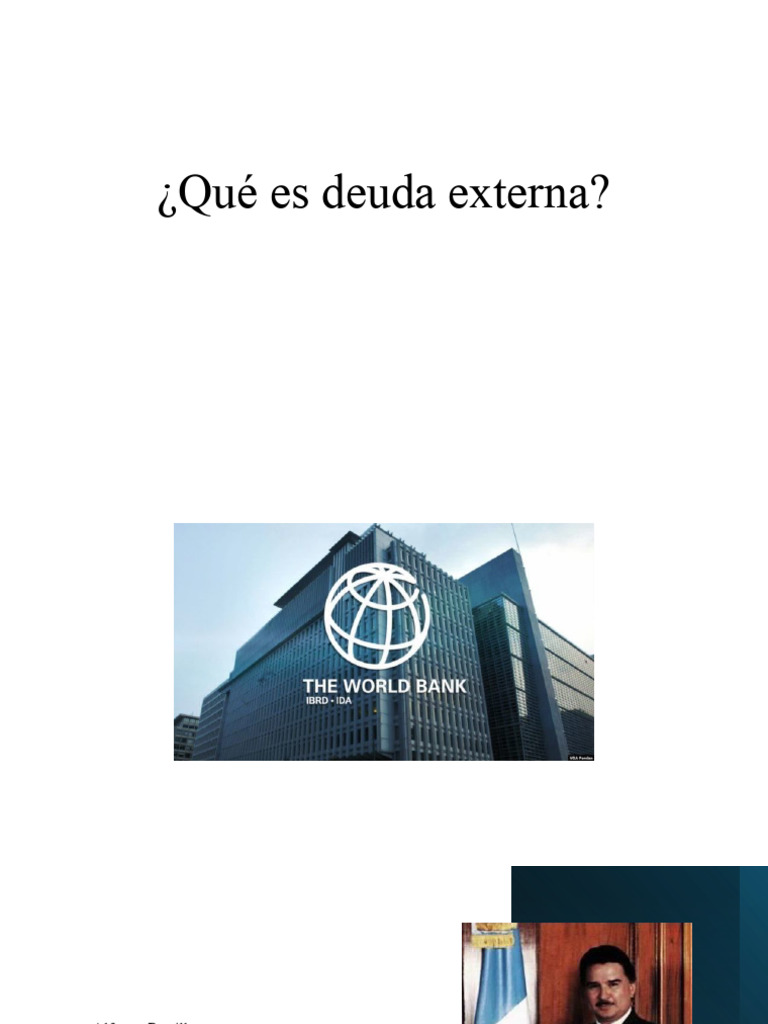 Presentación Deuda Externa | PDF | Economias