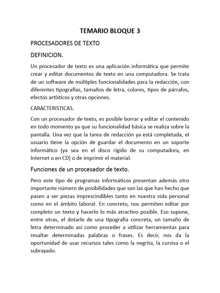 Temario Bloque 3 | PDF | Blog | Microsoft PowerPoint