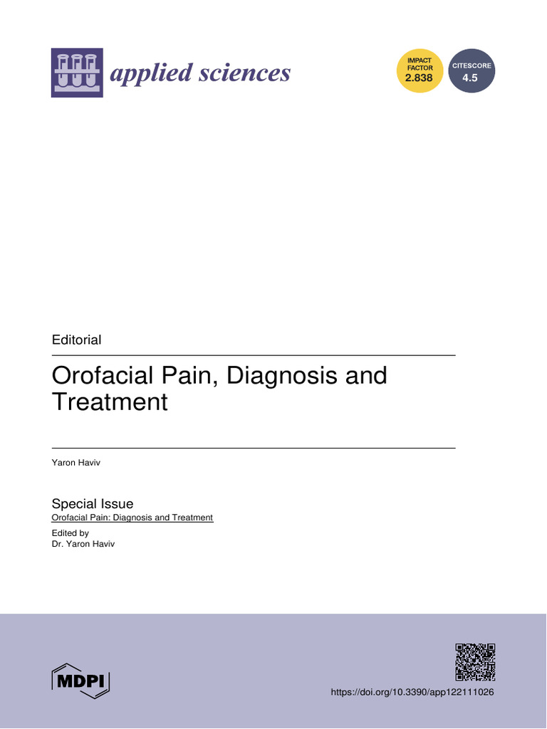 Orofacial Pain Daignosis and Management | PDF | Headache | Pain