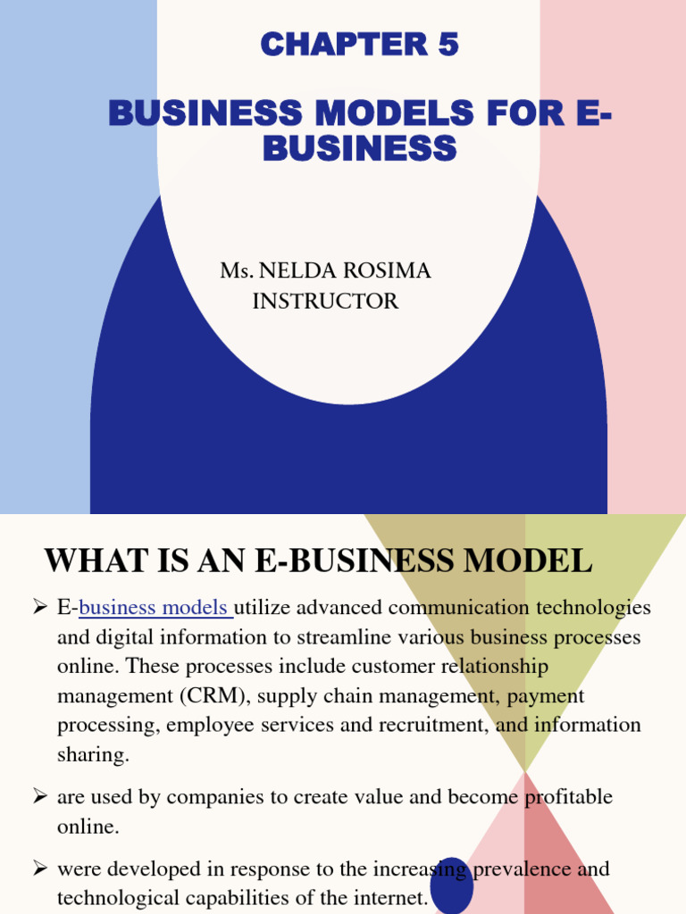 Chapter 6 Business Model For E-Business | PDF | Electronic Business ...