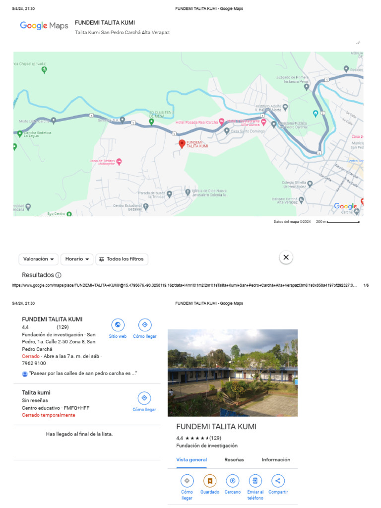 FUNDEMI TALITA KUMI - Google Maps | PDF