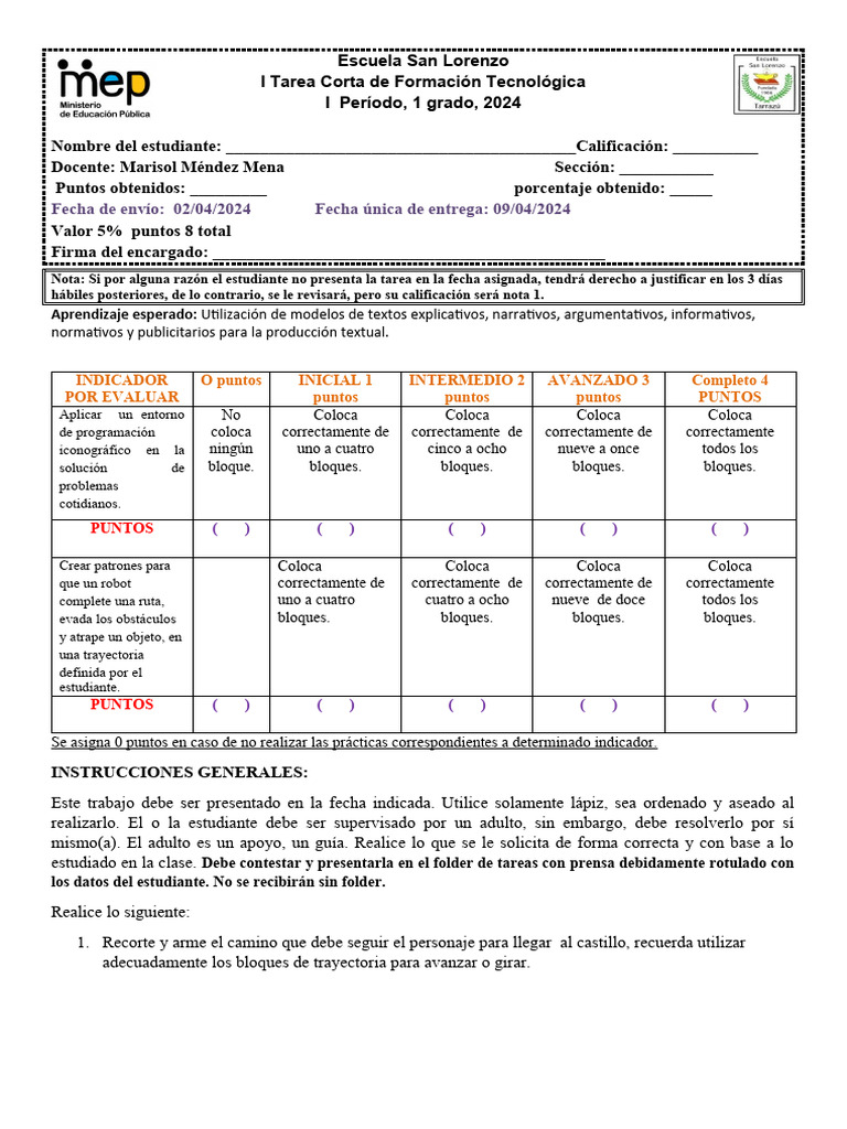 Tareas #1-Primero | PDF | Aprendizaje | Cognición
