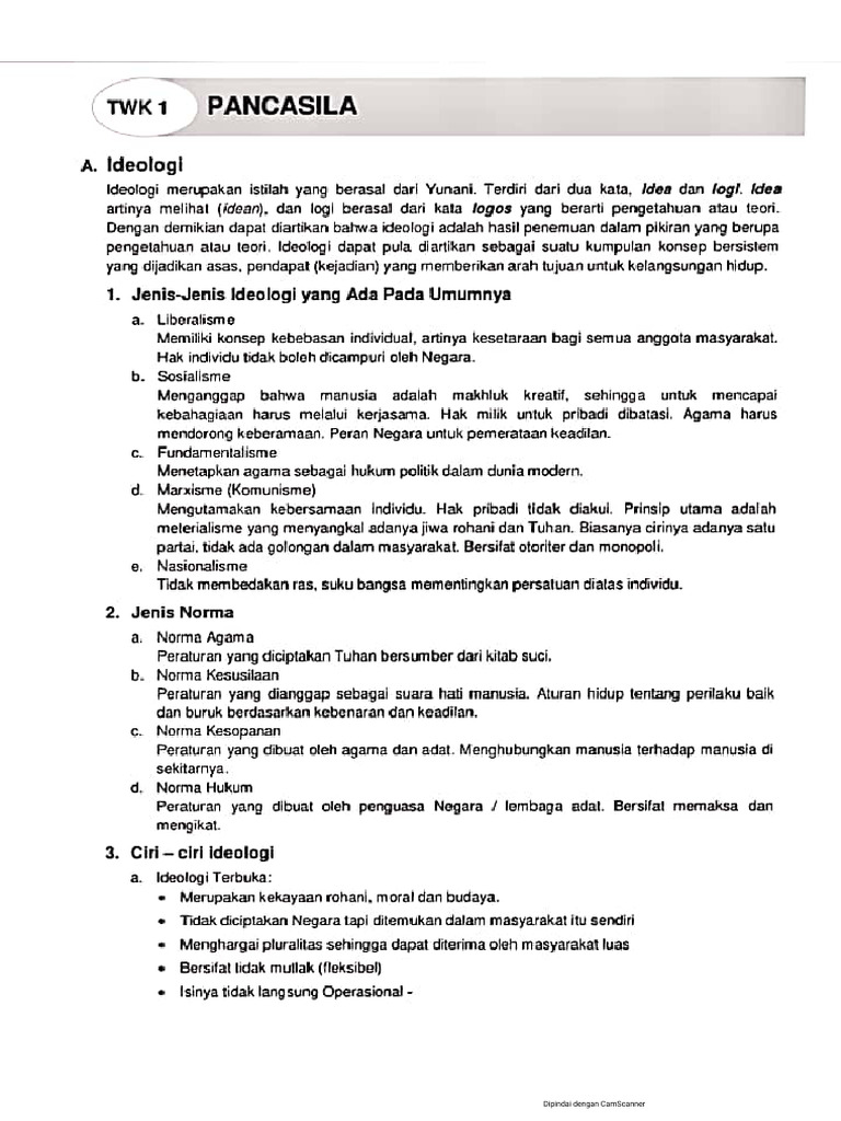 Materi BELAJAR SKD TWK TGL 25 OKT 2020 | PDF