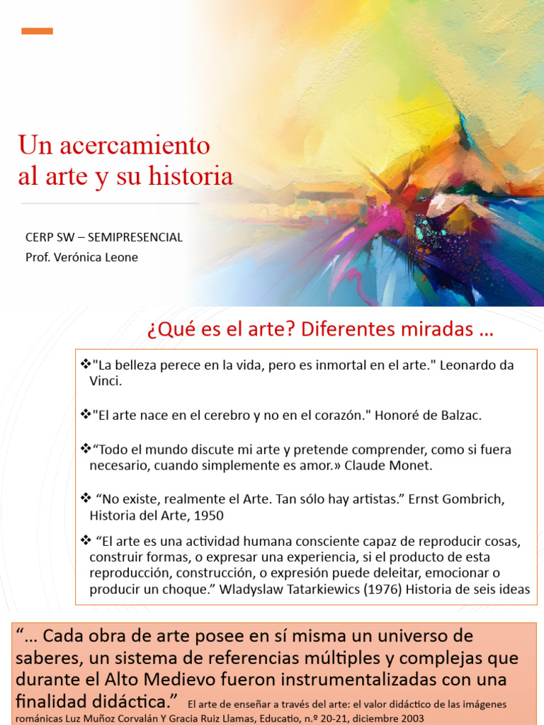 Un Acercamiento Al Arte y Su Historia | PDF | Cognición | Ciencia cognitiva