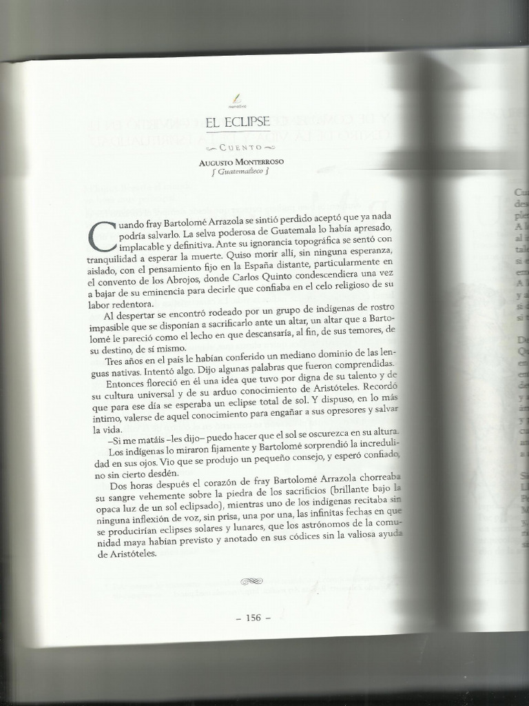 El Eclipse (Cuento) | PDF