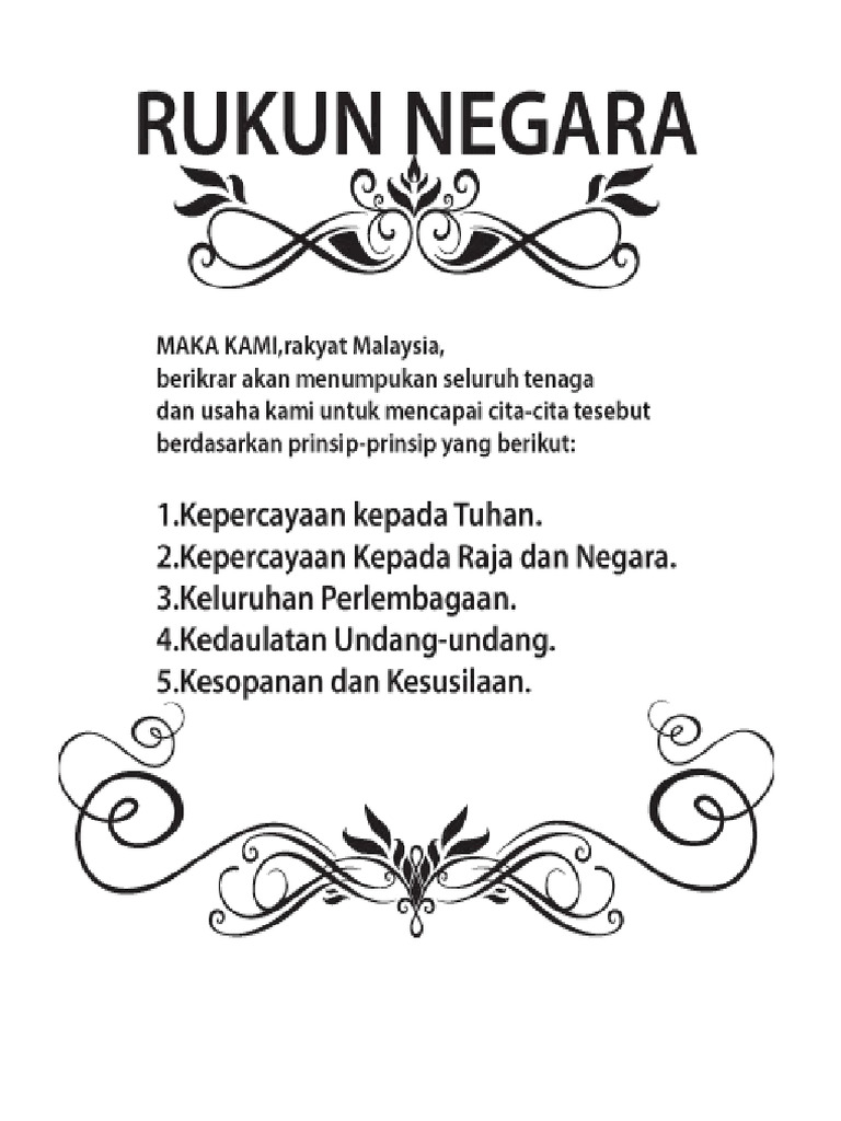 RUKUN NEGARA | PDF