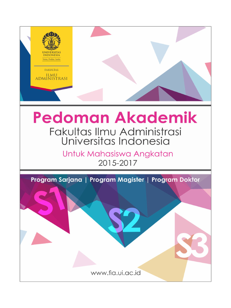 Pedoman Akademik Fia Ui Bahasa Indonesia - 2015-2017 | PDF
