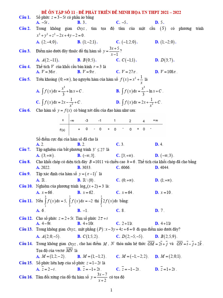 De On Tap So 11 - de Phat Trien So 3 - HDG Chi Tiet | PDF