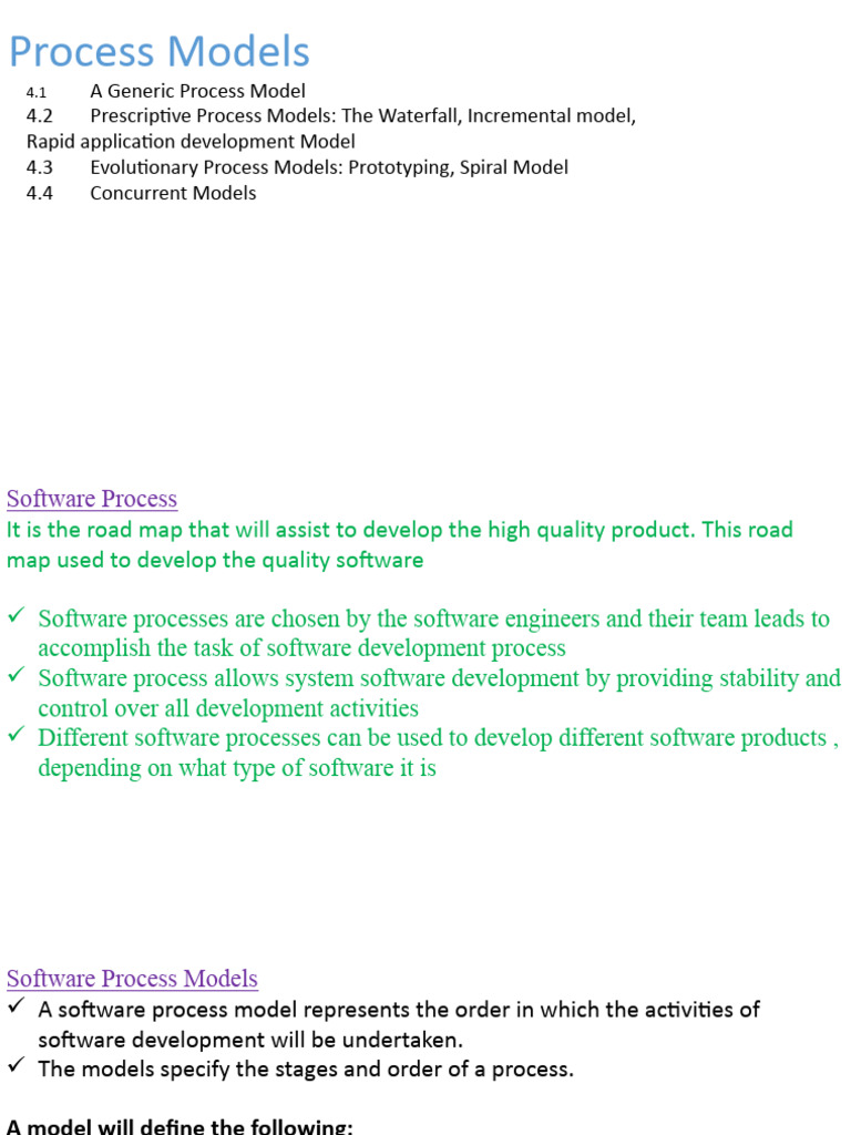 Process Models | PDF | Software Development Process | Software Prototyping