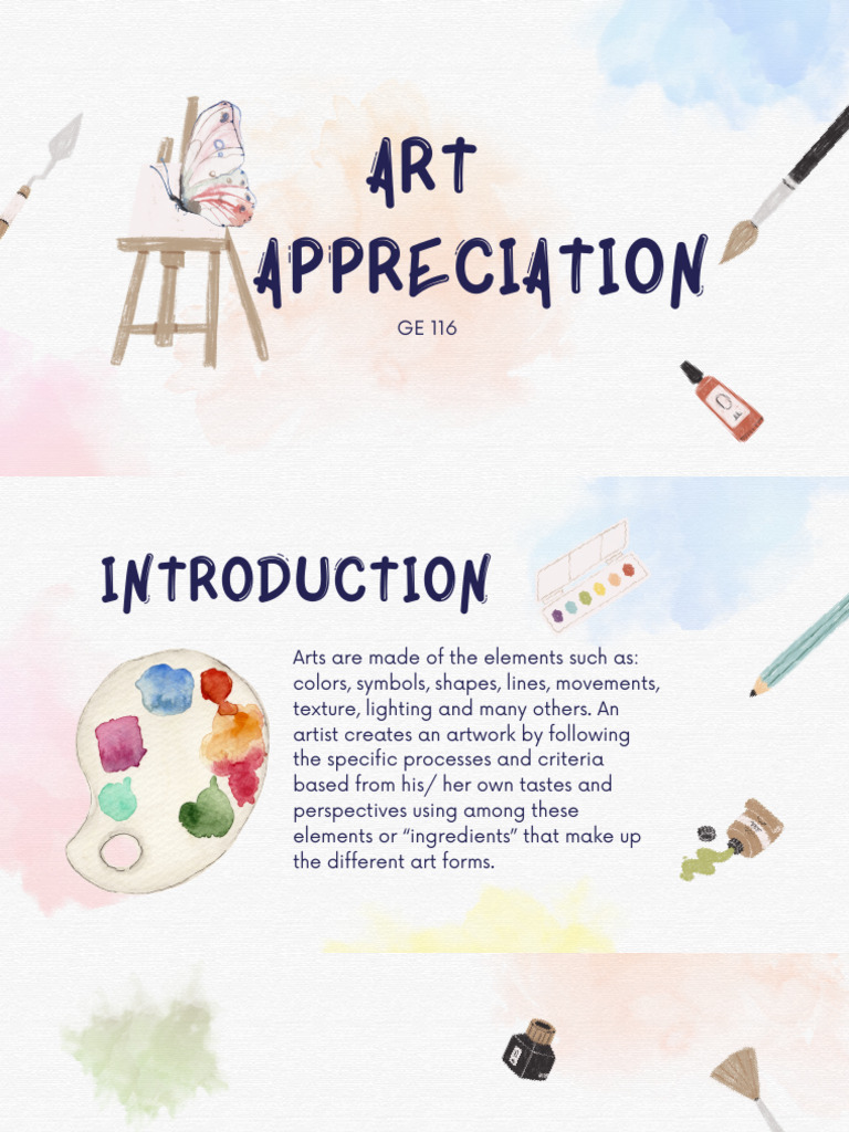 Art Appreciation | PDF | Yellow | Color