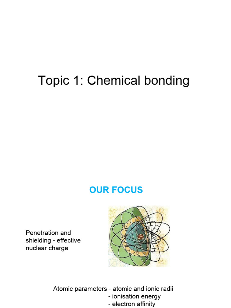 WEEK 1 - Topic 1 - Introduction of Chemical Bonding | PDF | Atomic ... WEEK 1 - Topic 1 - Introduction of Chemical Bonding | PDF | Atomic ...