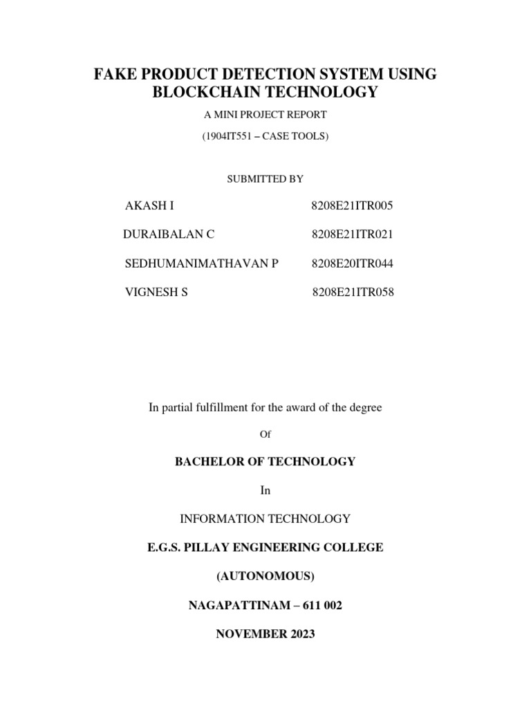 Fake Product Detection Pdf Unified Modeling Language Authentication