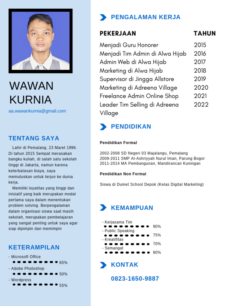 Contoh CV | PDF | Karier & Perkembangan | Bisnis