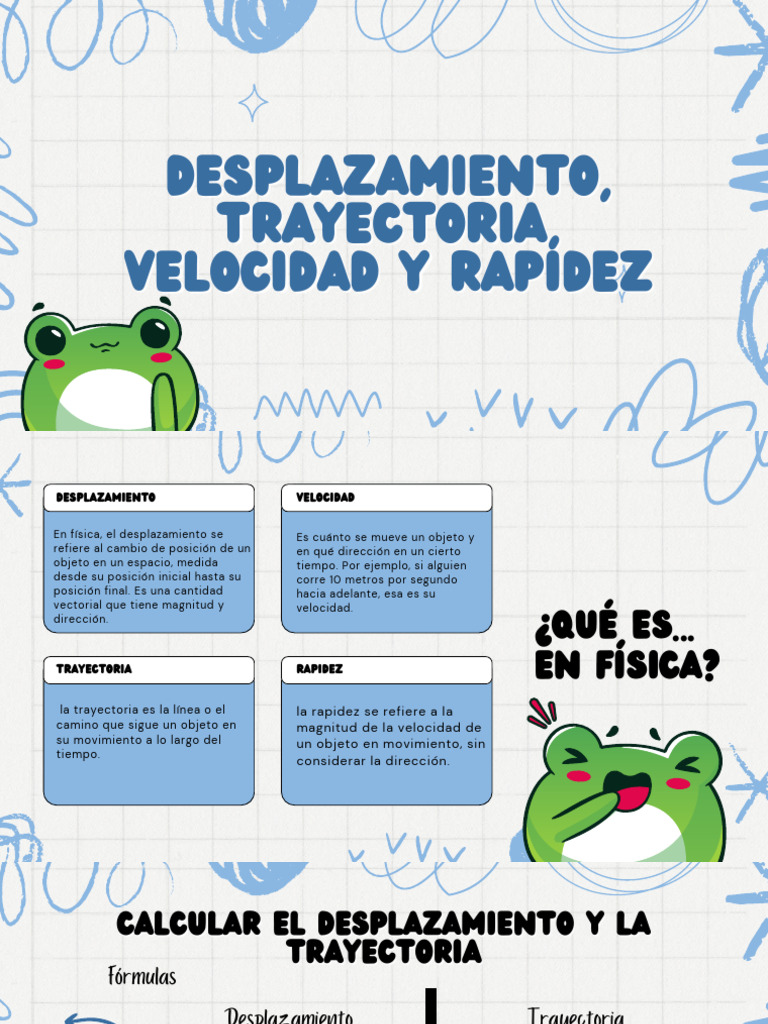 Desplazamiento, Trayectoria, Velocidad y Aceleración | PDF