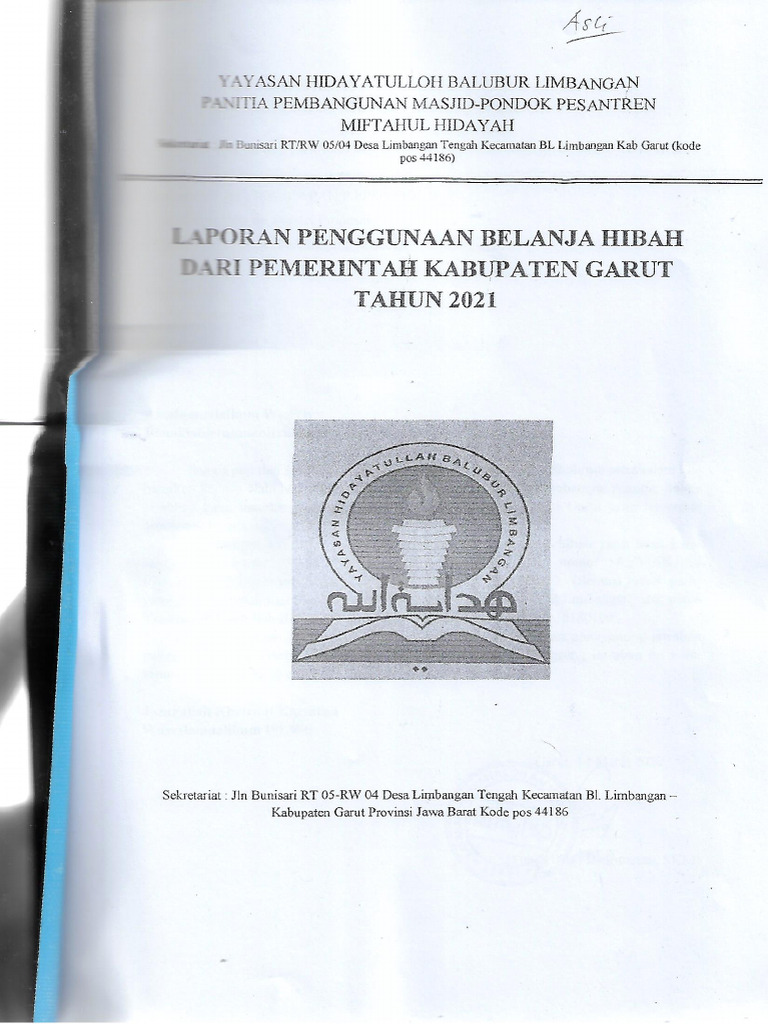 Contoh LPJ | PDF