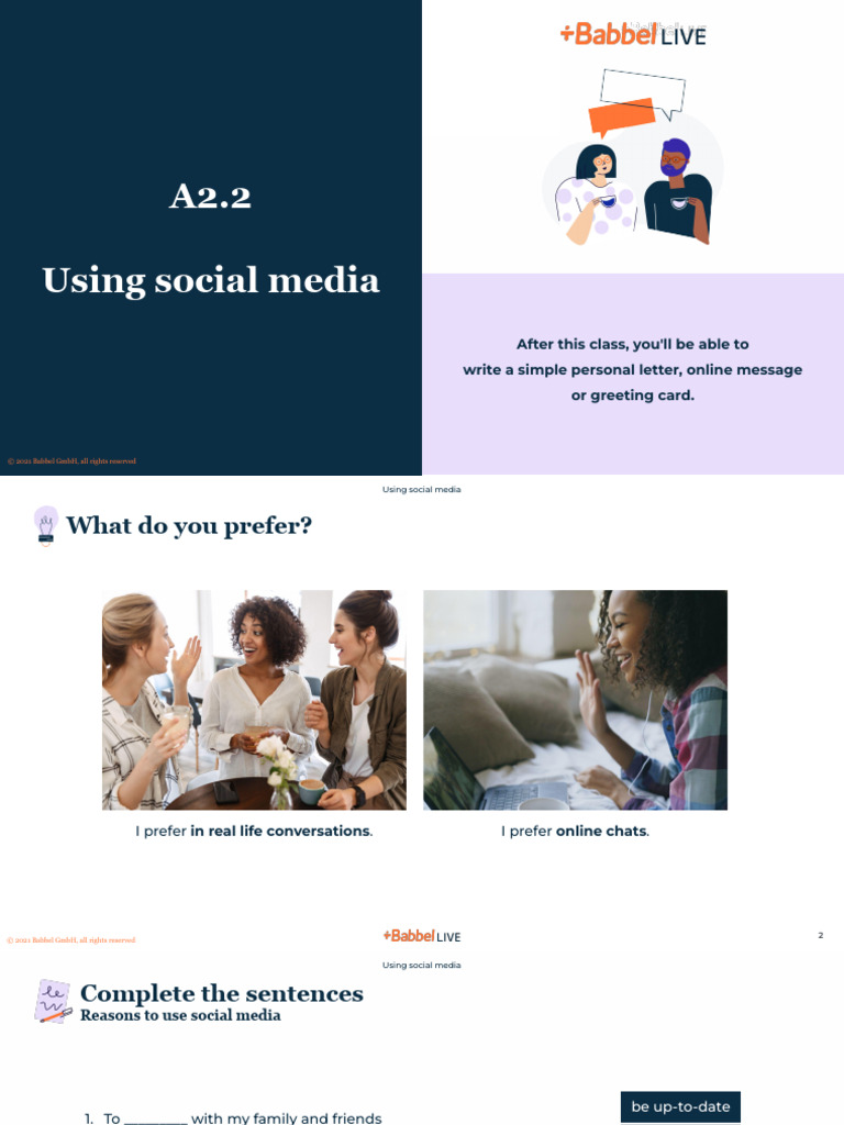 ENG - A2 - 2 - 04 Using Social Media | PDF | Social Media | Popular Culture & Media Studies