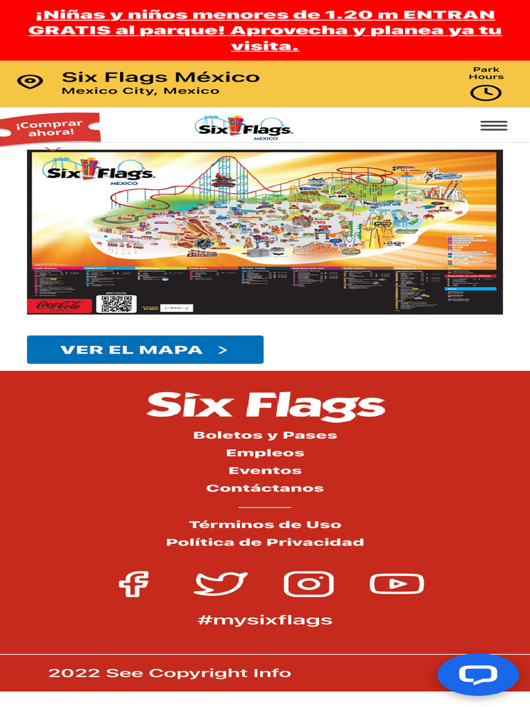 Mapa de Six Flags México 2025 | PDF