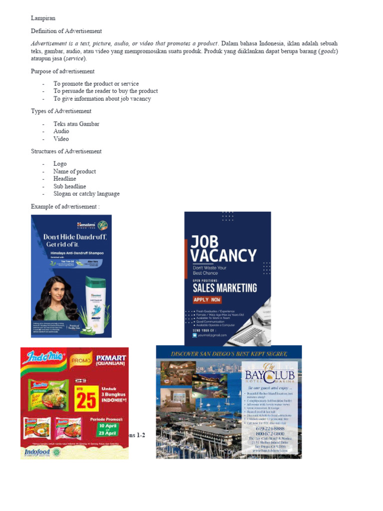 Handout Advertisement | PDF