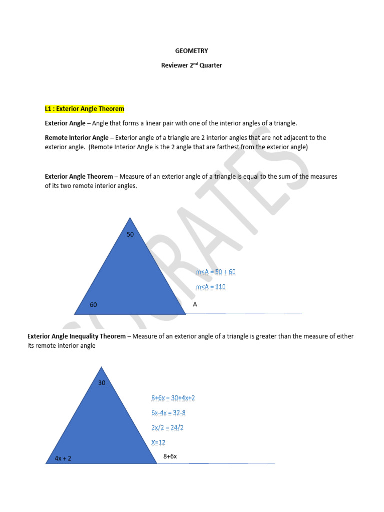 GEOMETRY | PDF | Triangle | Euclidean Plane Geometry