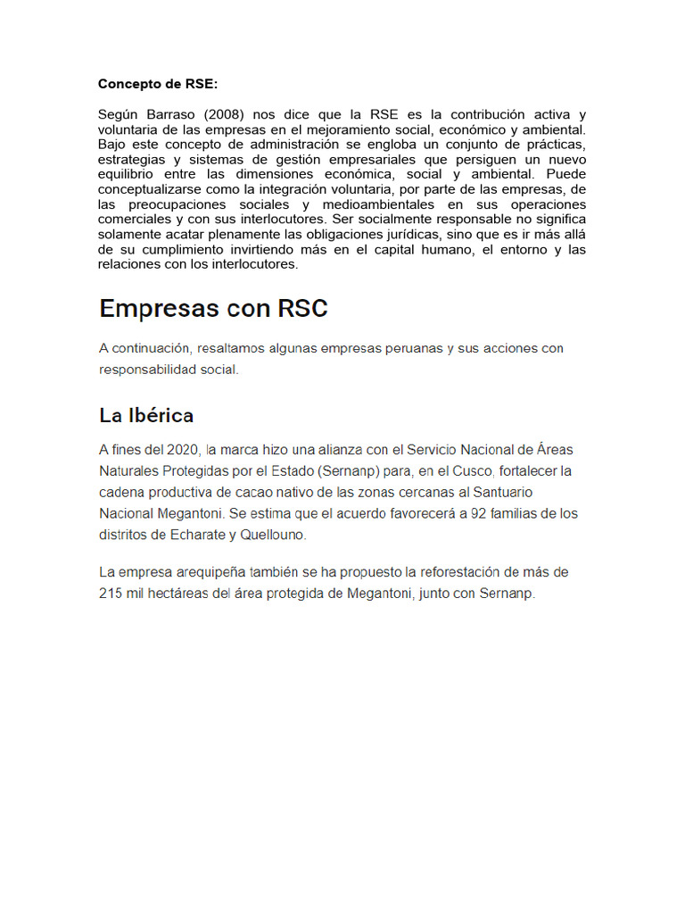 Concepto de RSE | PDF | Negocios