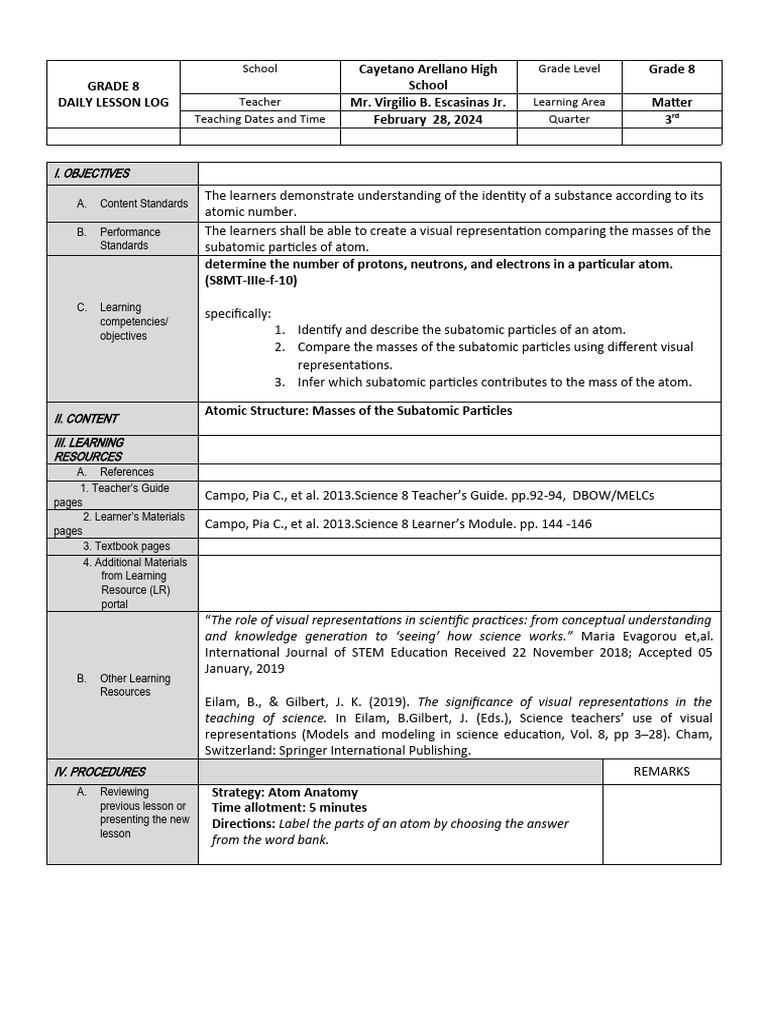 Masses Of Subatomic Particles Pdf Atoms Atomic Nucleus