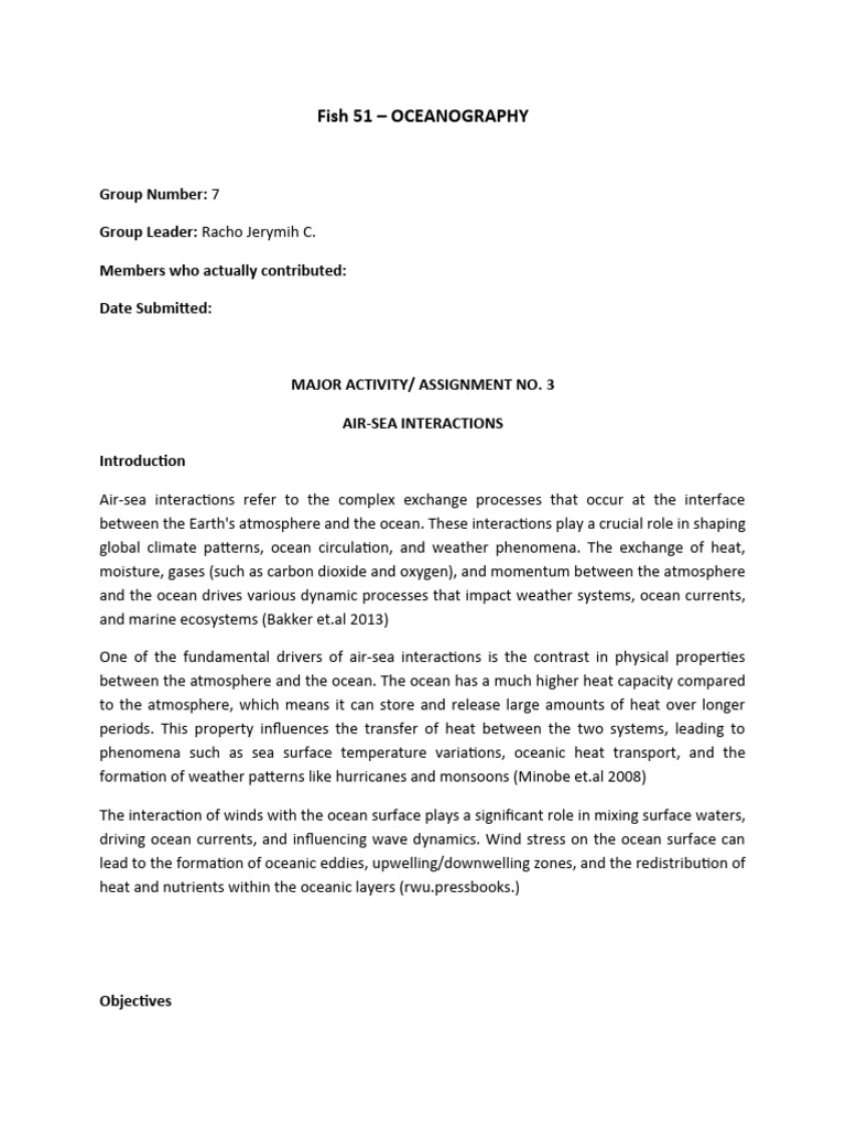 Oceanography_Act1 (1) | PDF | Tropical Cyclones | Cyclone